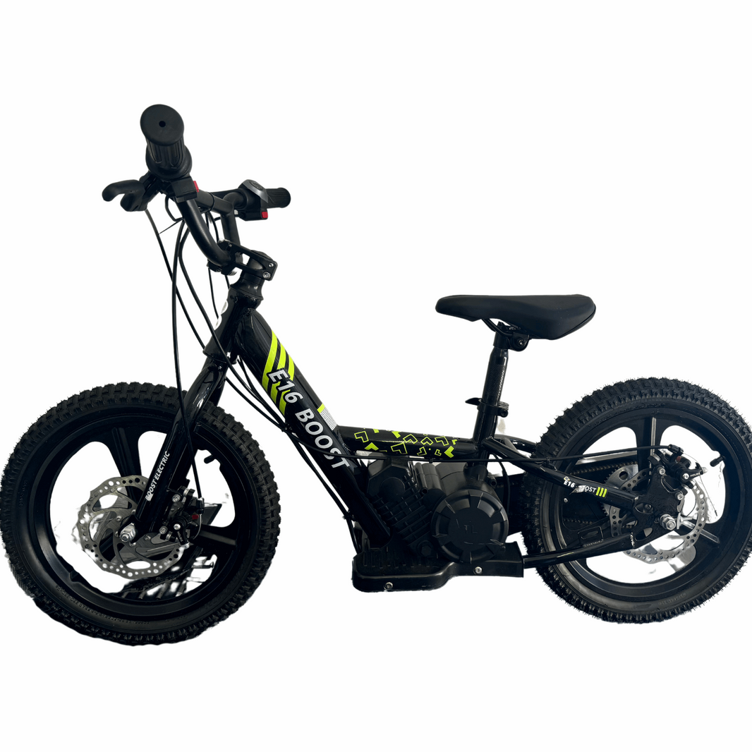 Boost Electric Balance Bike Black 16″ For Kids 24V