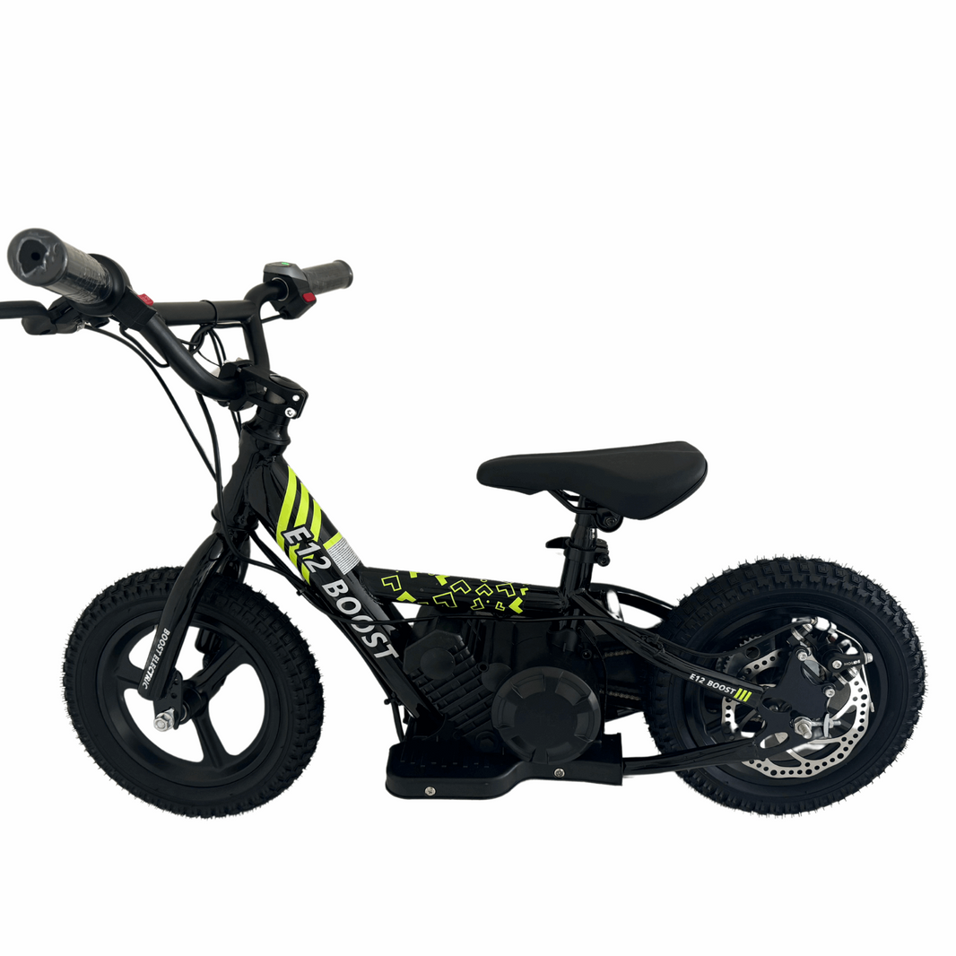 Boost Electric Balance Bike Black 12″ For Kids 24V